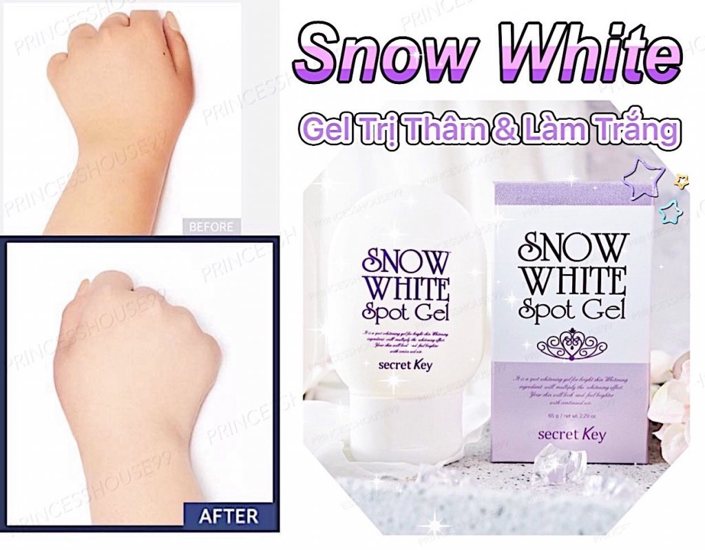 Gel Dưỡng Trắng Và Trị Thâm Snow White Spot Gel 65g - Princess House