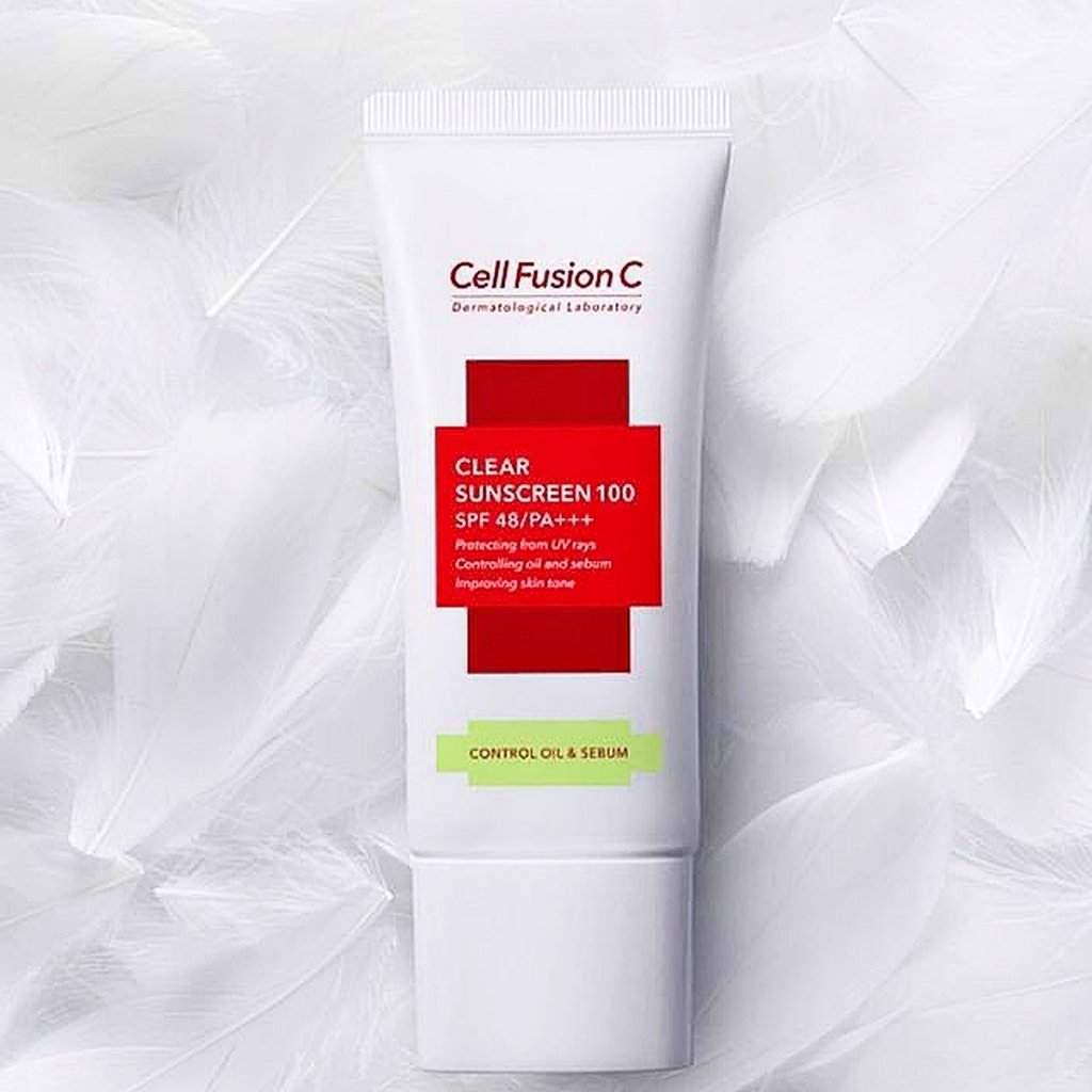 Kem chống nắng Cell Fusion C Clear Sunscreen SPF50+ PA +++ (Màu Xanh ...