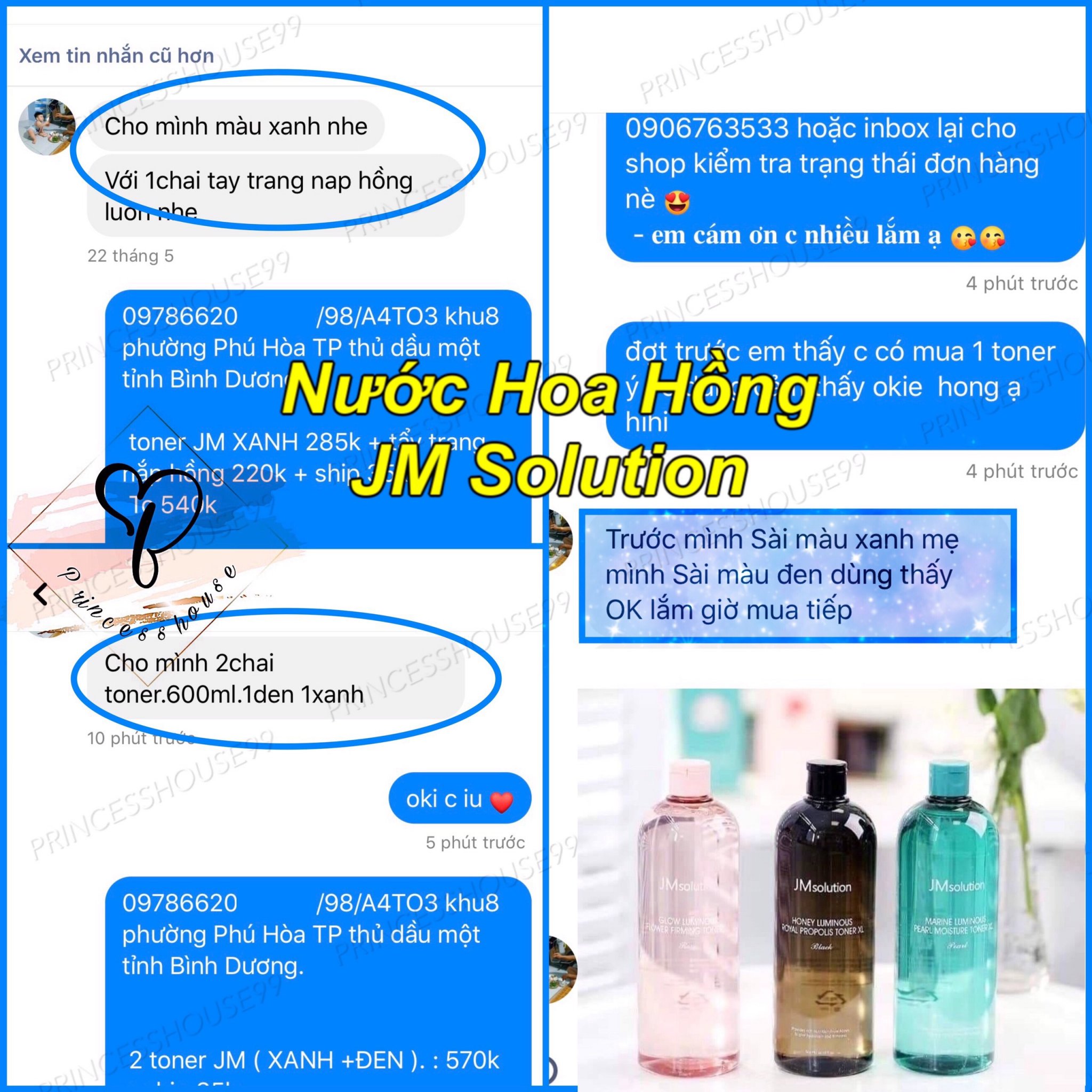 Nước Hoa Hồng JM Solution Luminous Toner XL 600ml - Princess House